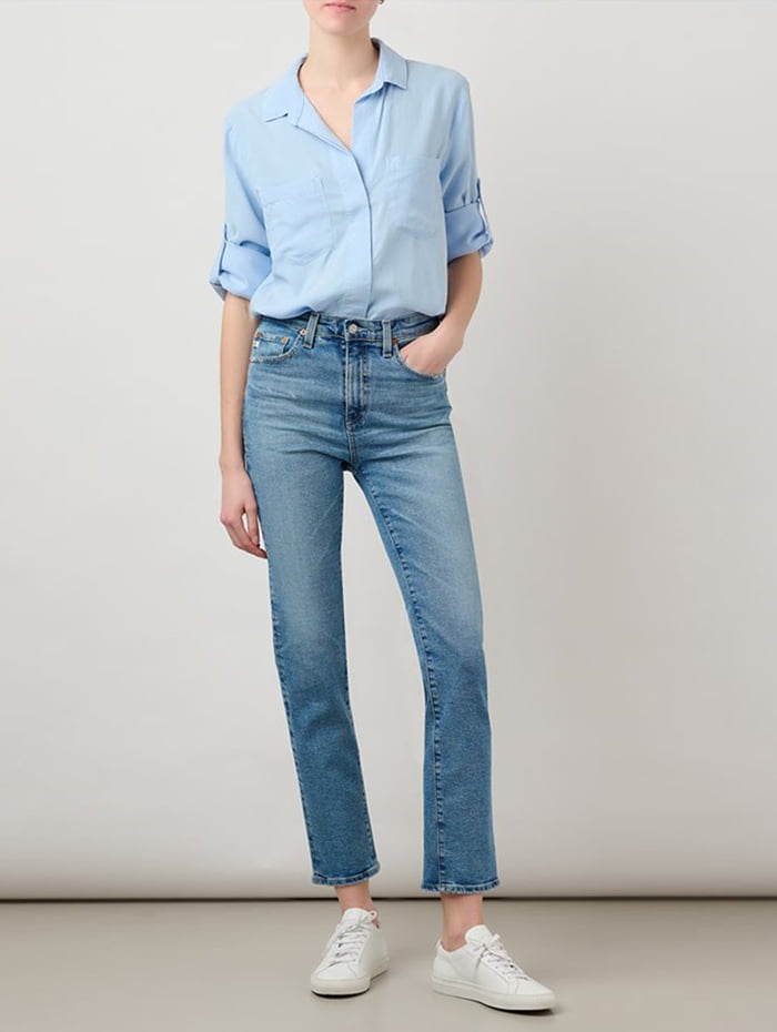 How to style straight leg jeans | Trilogy