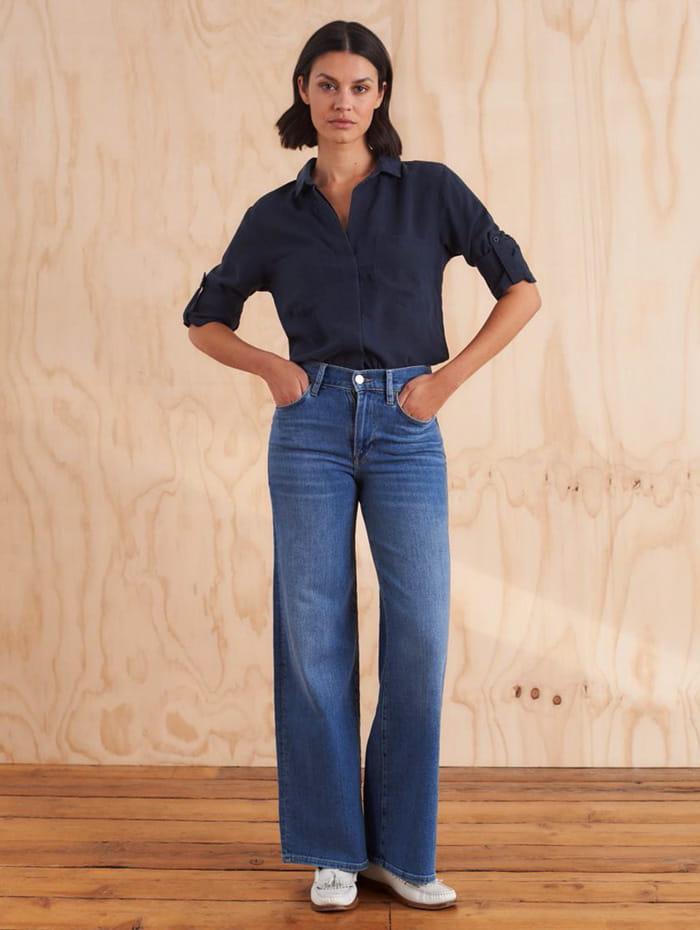 How to style wide leg jeans | Trilogy