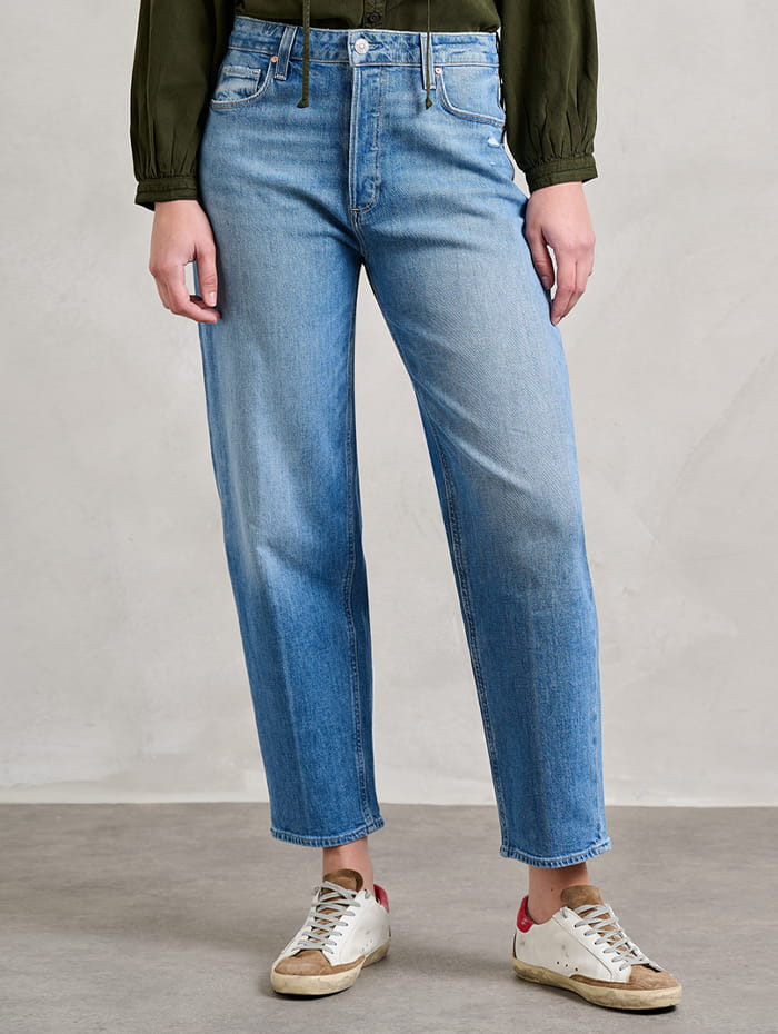Trilogy Stores | How to Style Barrel Leg Jeans