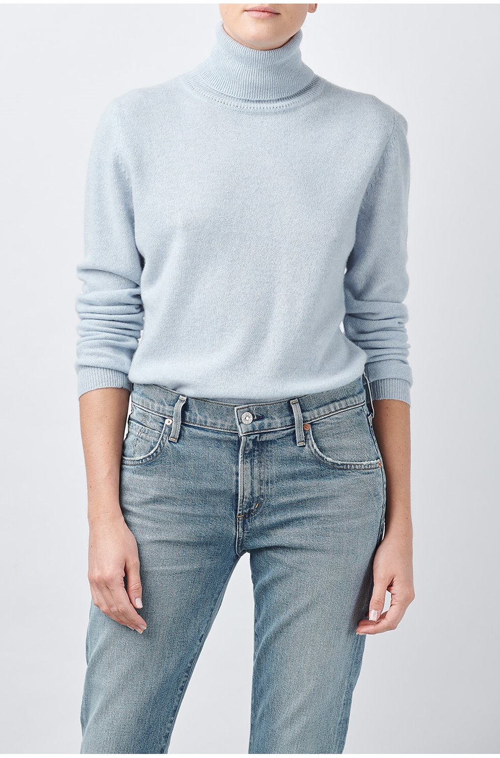 Trilogy Stores | Classic Roll Collar in Sky Marl